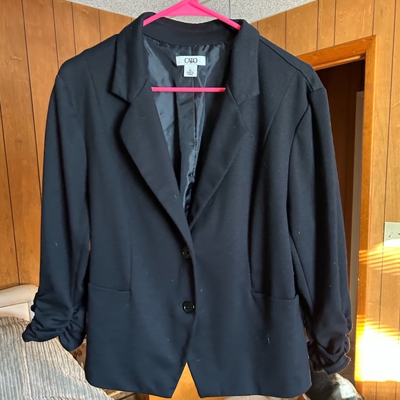 Cato | Jackets & Coats | Ruched Sleeve Blazer | Poshmark